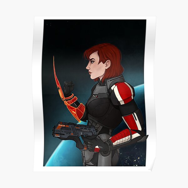 "Commander Jane Shepard" Poster by radiuhoh | Redbubble