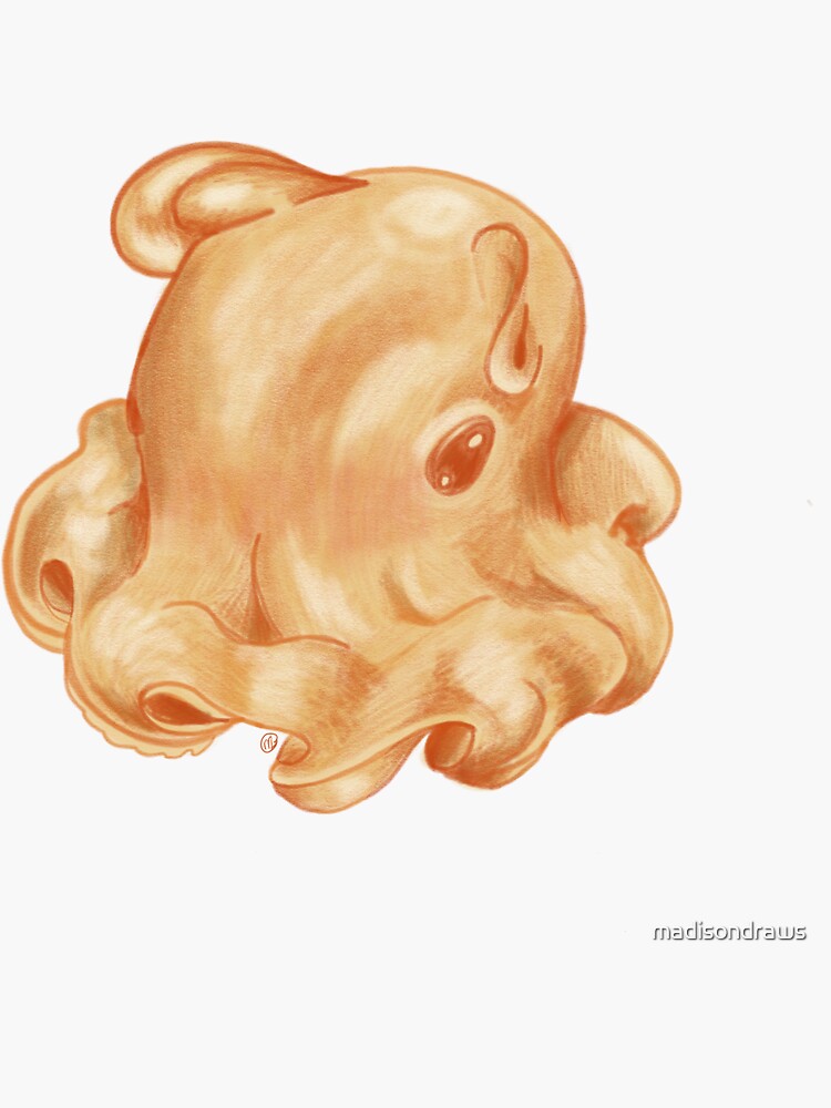 "Dumbo Octopus" Sticker for Sale by madisondraws | Redbubble