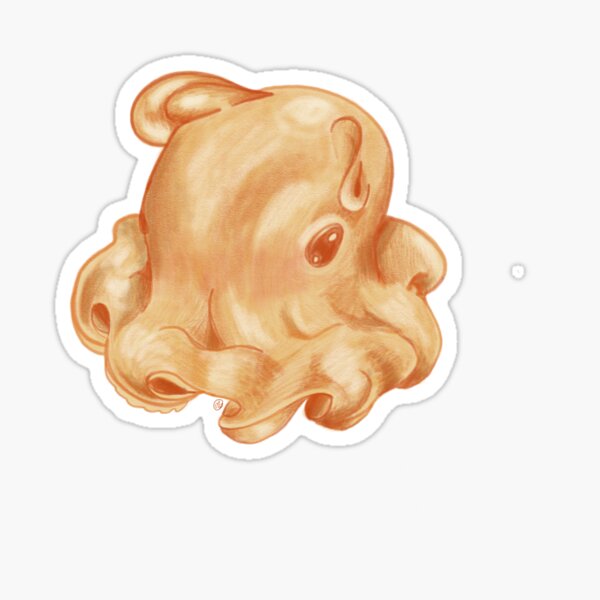 "Dumbo Octopus" Sticker for Sale by madisondraws | Redbubble