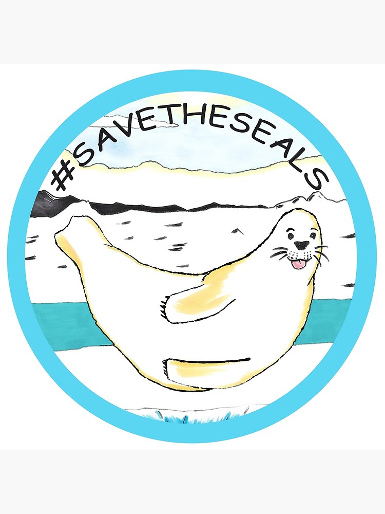 "Save the Seals!" Poster for Sale by geekartbyzentner | Redbubble