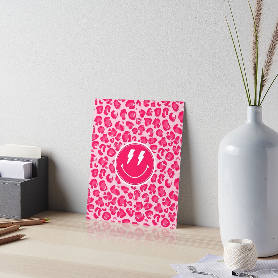 "Preppy School Supplies, Preppy, Aesthetic, Pink, Leopard Print, Smile ...