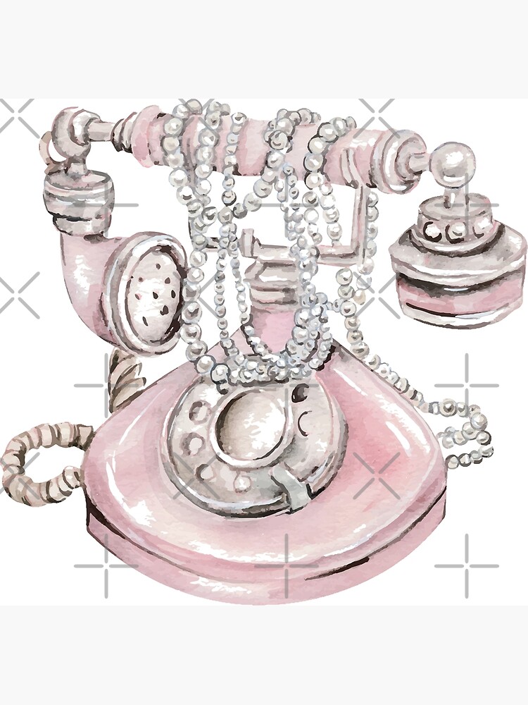 "Coquette Vintage Telephone" Poster for Sale by GlowinUp Shop | Redbubble