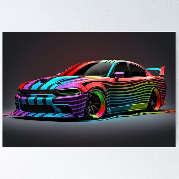 "hellcat widebody" Poster for Sale by PixelPusherArt | Redbubble