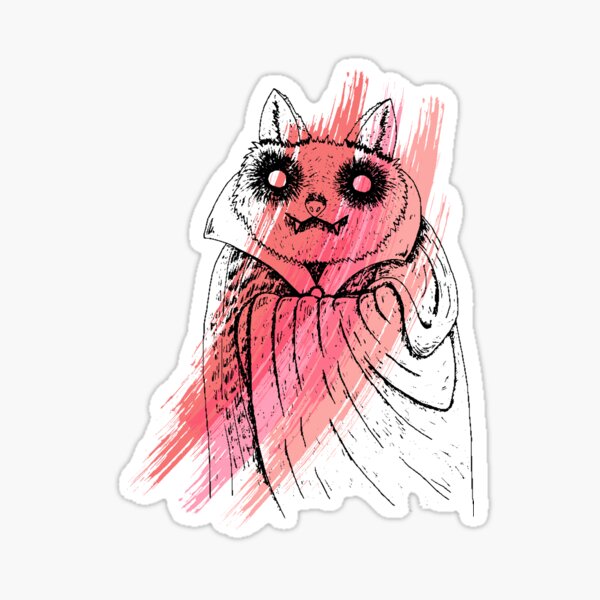 "Vampire Bat Colour" Sticker for Sale by nateheins | Redbubble
