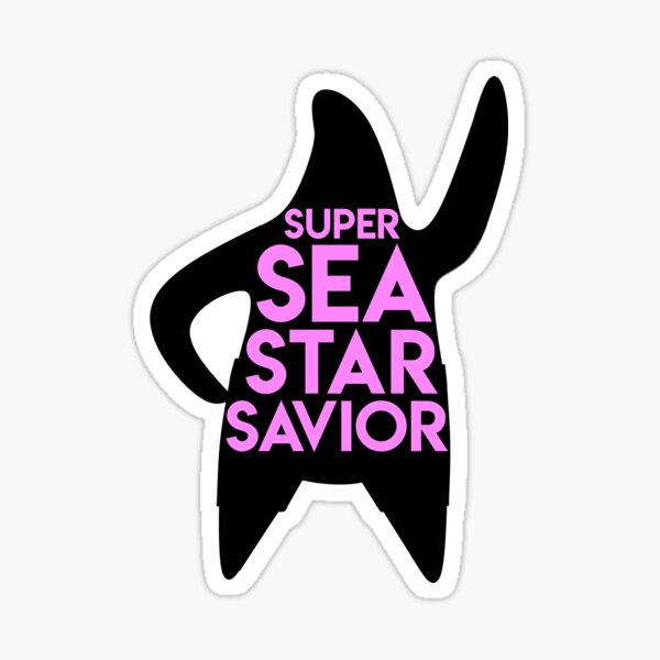 "Super Sea Star Savior" Sticker for Sale by BradleyHerrmann | Redbubble
