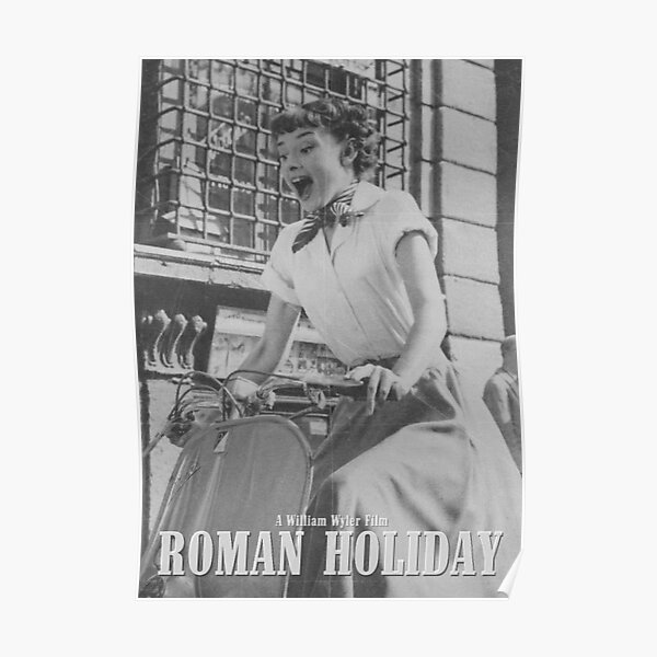 "Roman Holiday 1953 Vintage " Poster for Sale by RetroRain | Redbubble