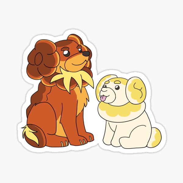 "fidough & dachsbun" Sticker for Sale by foxyprints | Redbubble