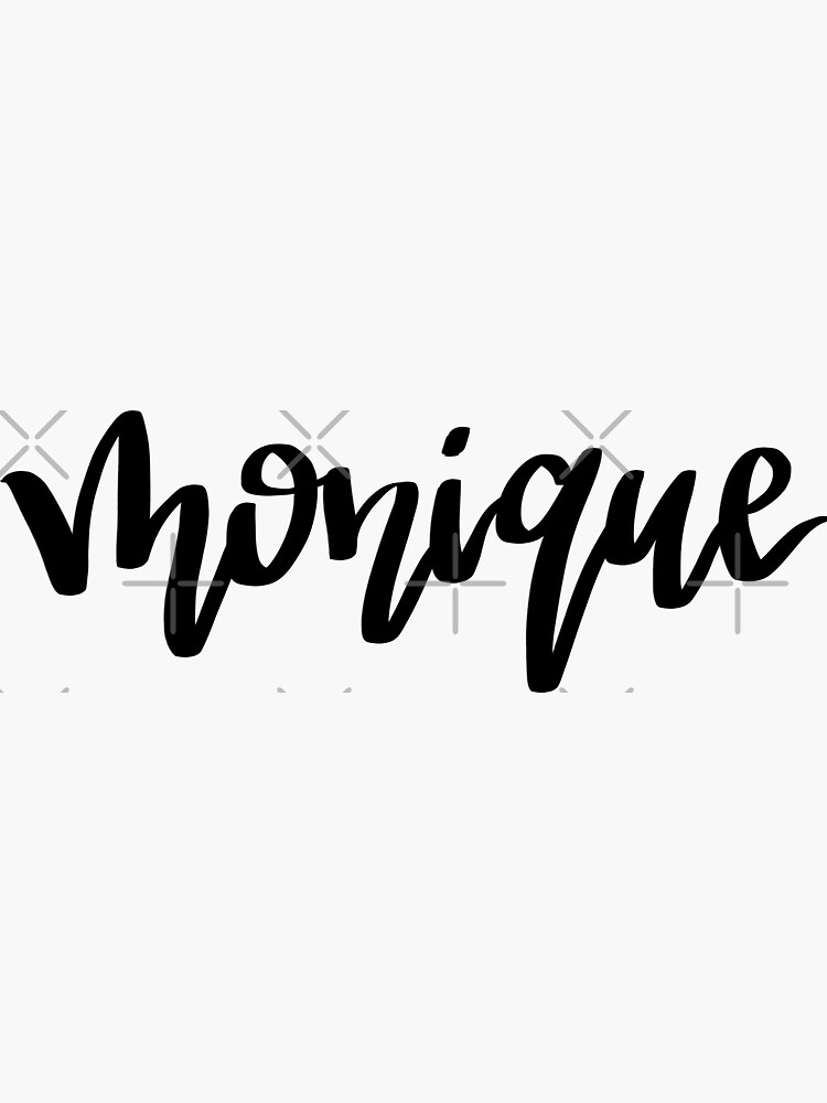 "Monique" Sticker for Sale by ellietography | Redbubble