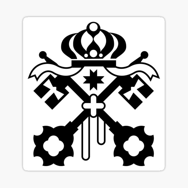 "Crossed keys symbol" Sticker by vectorworks51 | Redbubble
