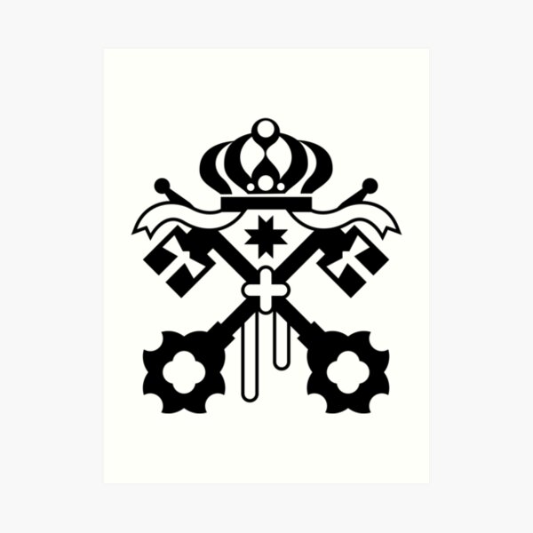 "Crossed keys symbol" Art Print by vectorworks51 | Redbubble