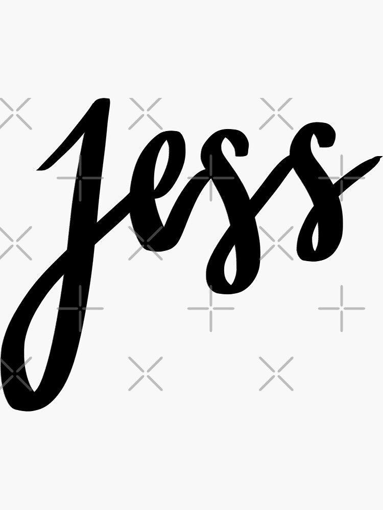"Jess" Sticker for Sale by ellietography | Redbubble