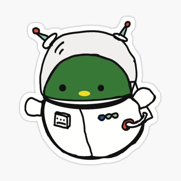 "Space duck" Sticker for Sale by FartsnOil | Redbubble