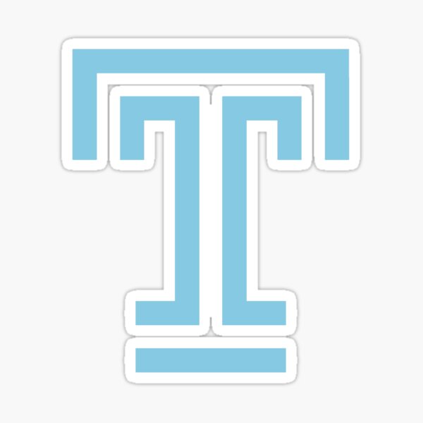 "Temple University Logo Blue" Sticker by annacwilliams | Redbubble