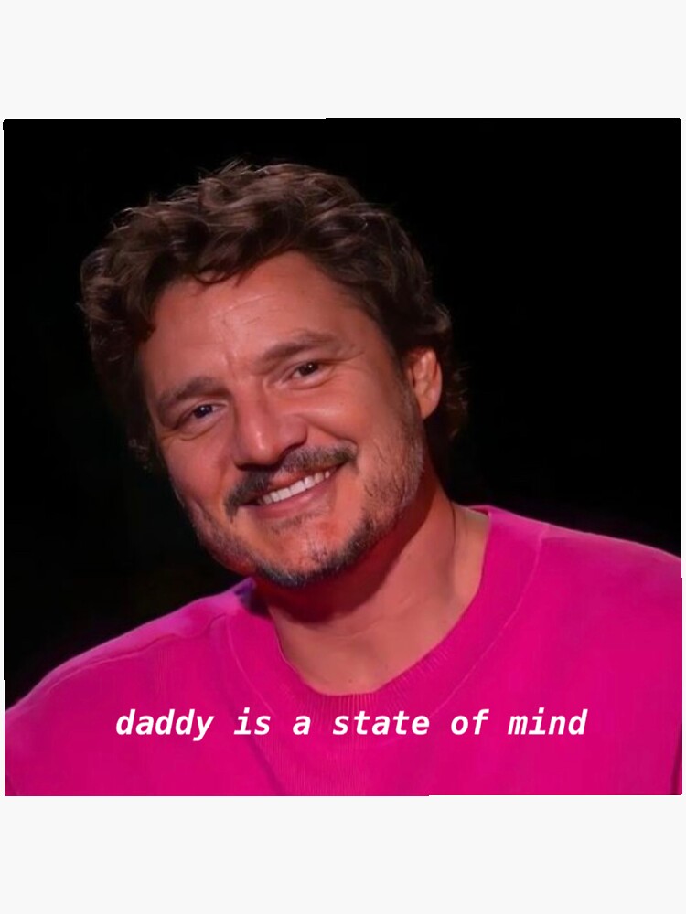 "Pedro Pascal Daddy Square" Sticker for Sale by carolineduffy | Redbubble