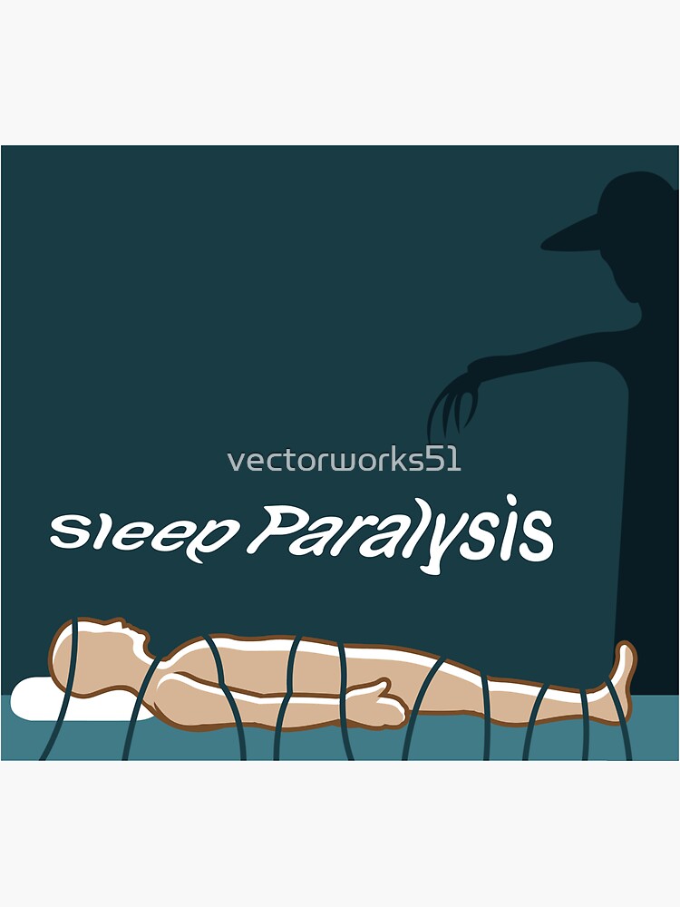 "Sleep Paralysis Shadow People" Sticker for Sale by vectorworks51 ...