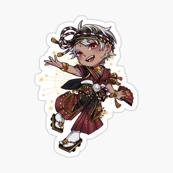 "Chibi New Year Kalim - Twisted Wonderland" Sticker for Sale by GainsX ...