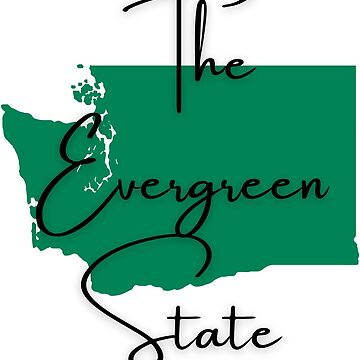 "Washington | The Evergreen State | State Nicknames Series" Sticker for ...
