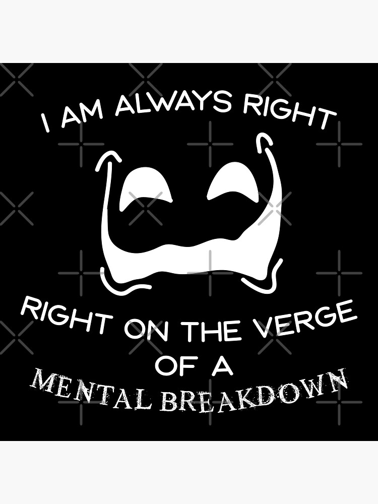 "Always Right - Funny Cartoon Face" Sticker for Sale by PKHalford ...