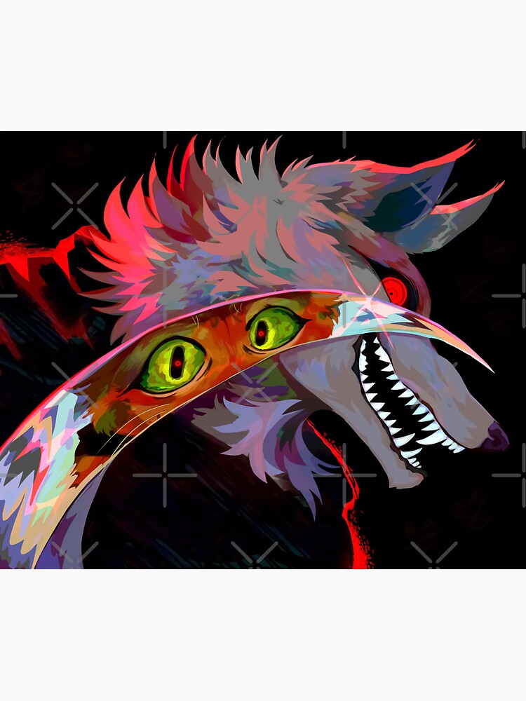 Sticker « Loup de la mort, loup de la mort Le chat botté Le dernier ...