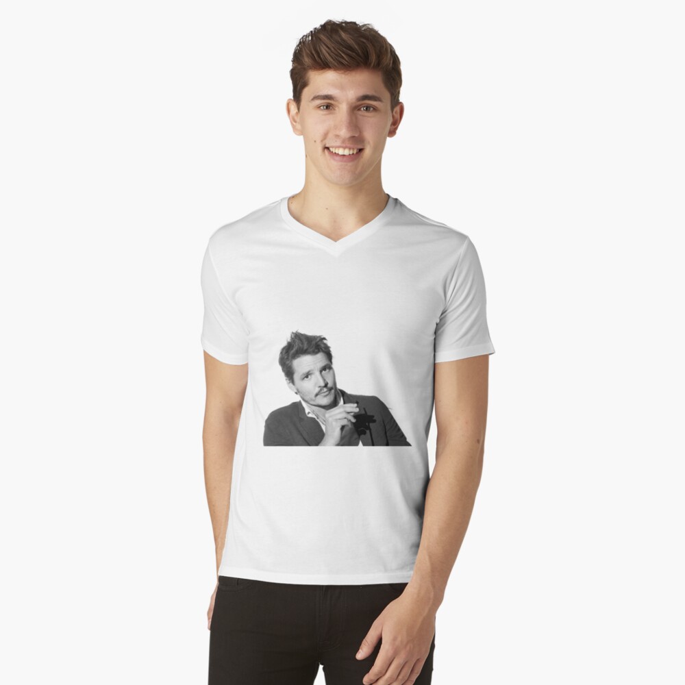 "Pedro Pascal Black and White" Sticker for Sale by MerlinsHut | Redbubble