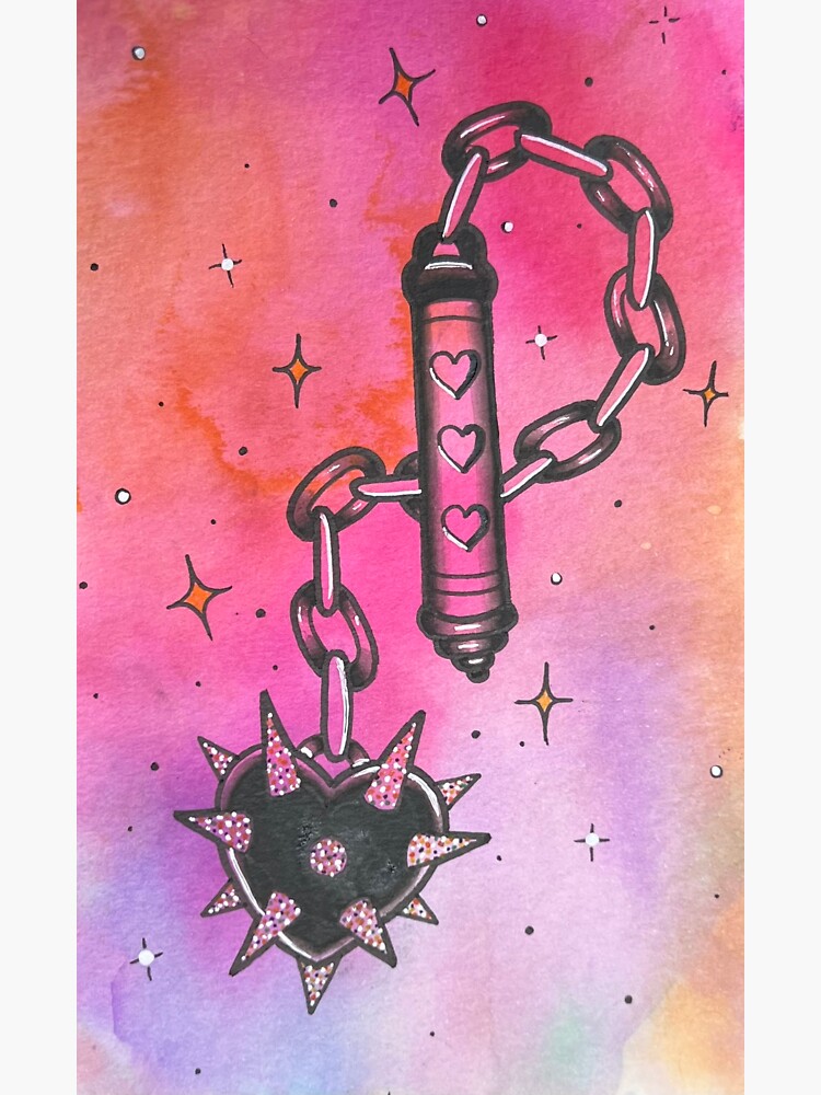 "Rainbow Mace " Sticker for Sale by alyakrenae | Redbubble