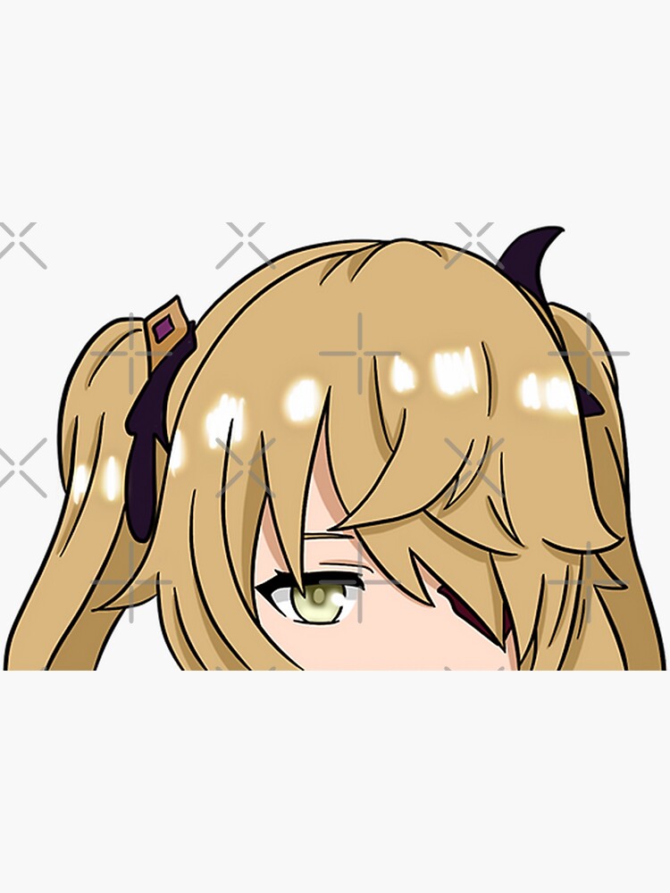 "Fischl Peeker Sticker" Sticker for Sale by Diyanggostyle | Redbubble