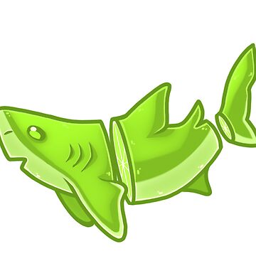 "Lime Shark 1" Sticker for Sale by Claire Bonnet | Redbubble