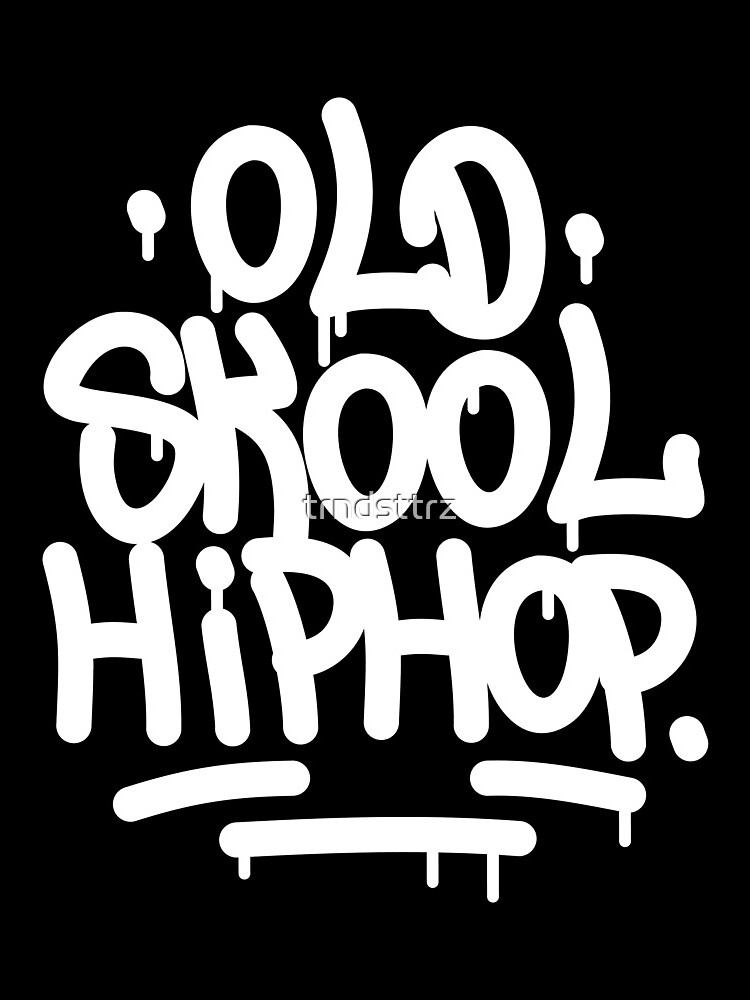 "Old School Hip Hop Graffiti 90's Rap Design" Drawstring Bag for Sale ...