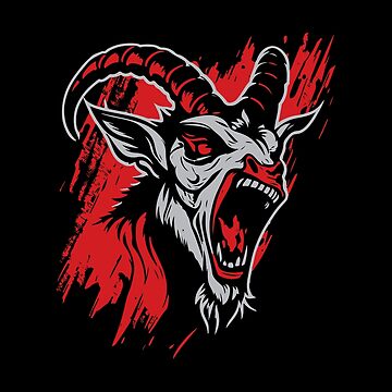 "screaming goat vector mascot illustration" Sticker for Sale by Gerald ...