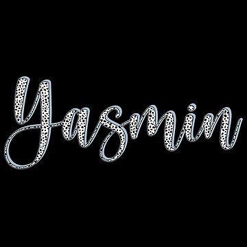 "Yasmin name, Dalmatian pattern Yasmin first name" Sticker for Sale by ...