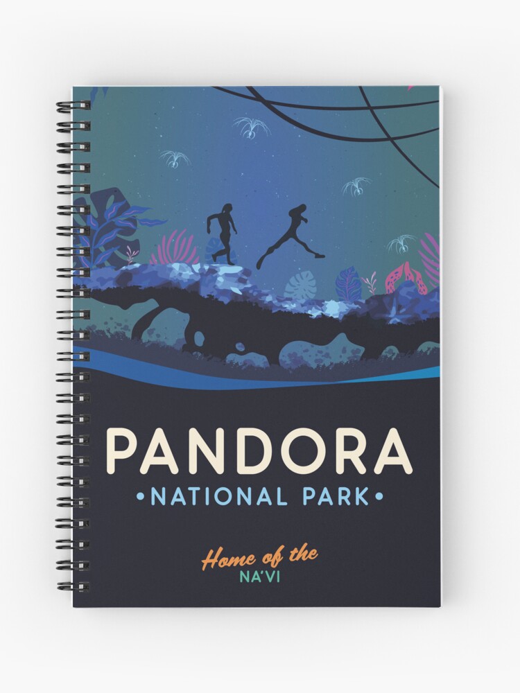 "Pandora National Park Poster" Spiral Notebook for Sale by magrodanny ...