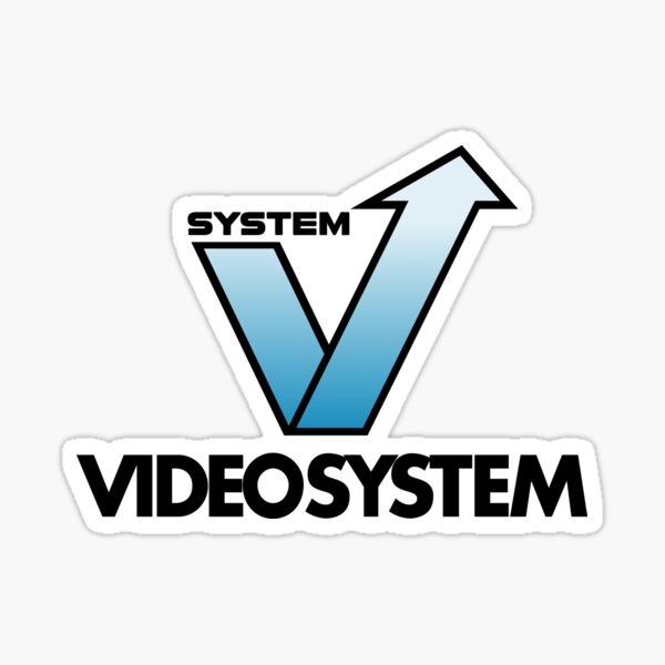 "Video System (ビデオシステム) Logo" Sticker for Sale by RubenCRM | Redbubble
