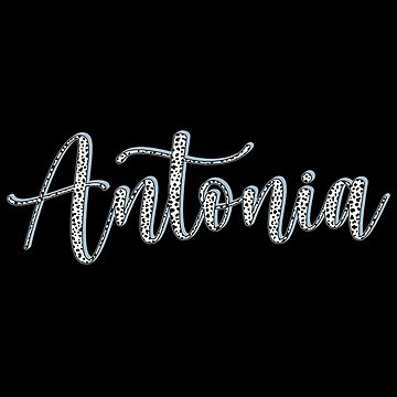 "Antonia name, Dalmatian pattern Antonia first name" Sticker for Sale ...
