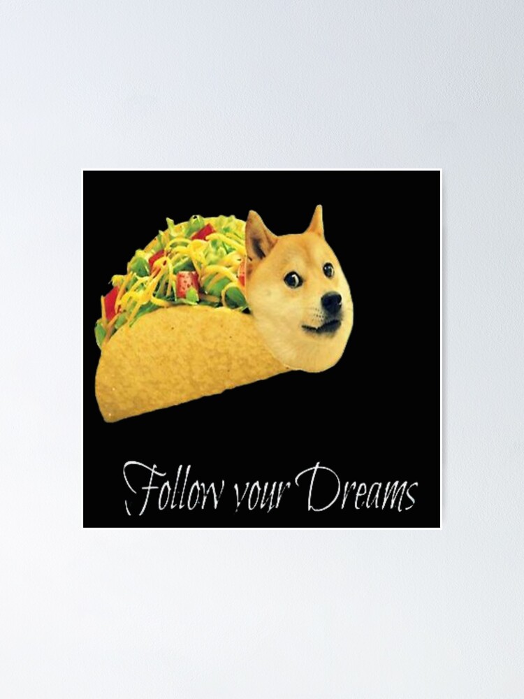 Taco Doge Follow Your Dreams