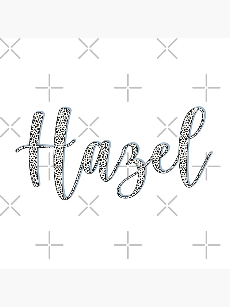 "Hazel name, Dalmatian pattern Hazel first name" Art Board Print for ...