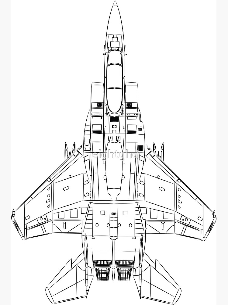 "McDonnell Douglas F-15 Eagle" Poster by eightyhd | Redbubble