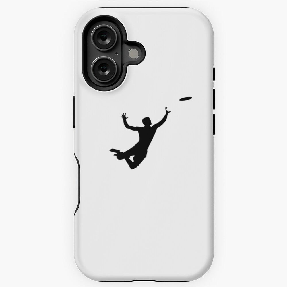 "Ultimate Frisbee Silhouette | Frisbee Jumping Catch" Sticker for Sale ...