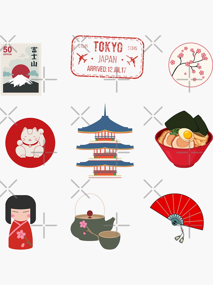 "Tokyo Japan Pack " Sticker for Sale by TheLilyPod | Redbubble