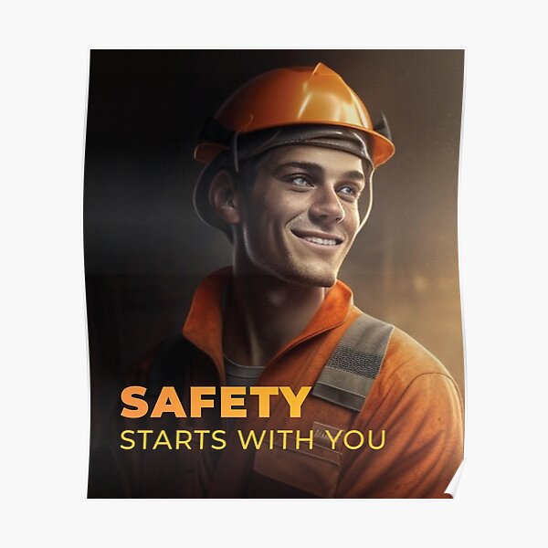 "Safety starts with you, safety poster" Poster for Sale by Mqyou ...