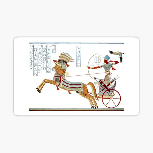 "Egyptian Chariot" Sticker for Sale by siren-of-melet | Redbubble