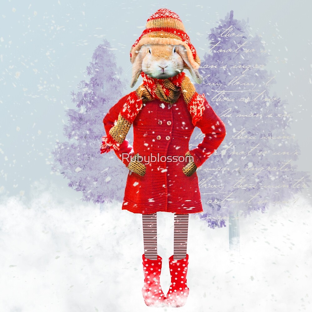 "Ruby Rabbit" by Rubyblossom | Redbubble