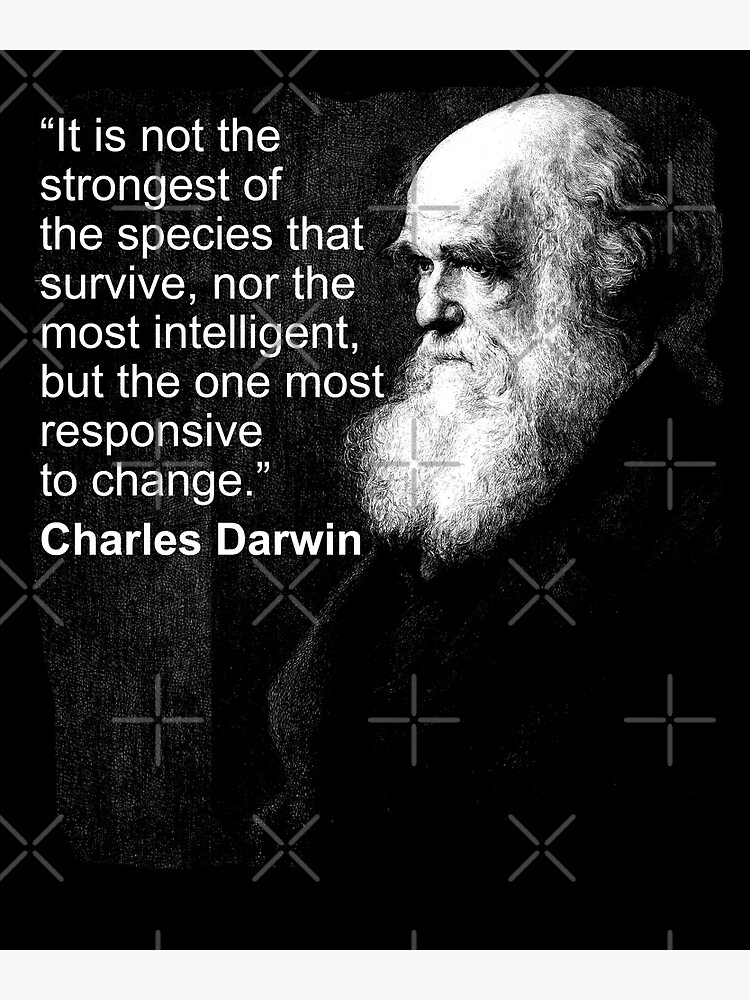 "Charles Darwin Portrait quote Evolution Atheist shirt" Poster for Sale ...