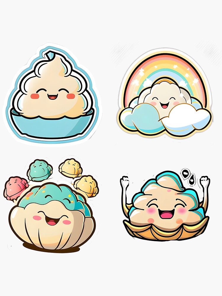 "Cute happy kawaii dumpling " Sticker for Sale by KawaiiFoodArt | Redbubble