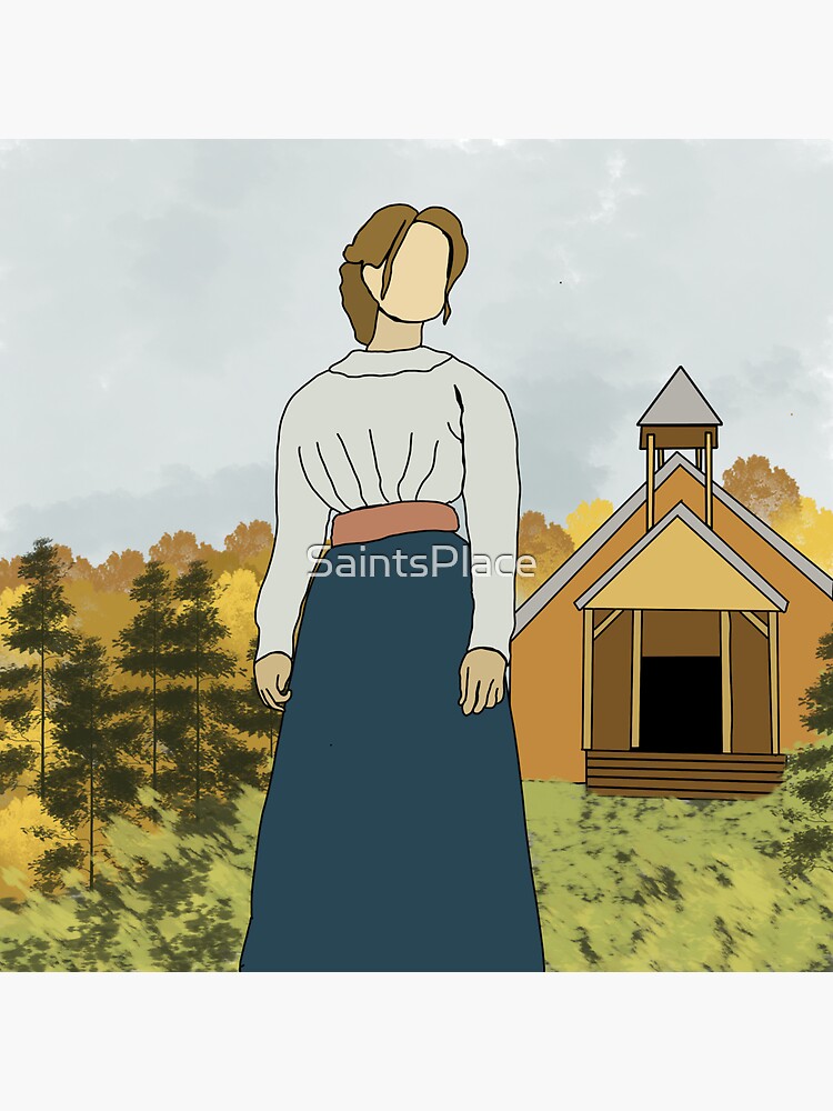 "Cutter Gap Christy drawing " Sticker for Sale by SaintsPlace | Redbubble