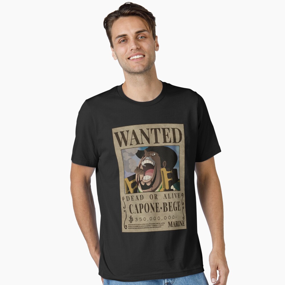 "Capone Bege Bounty One Piece Fire Tank Pirates Wanted Poster" Sticker ...