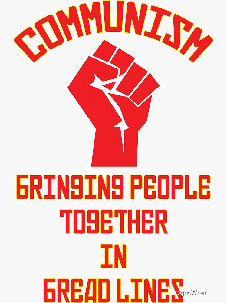 "Graphic Communism" Sticker for Sale by LogosWear | Redbubble
