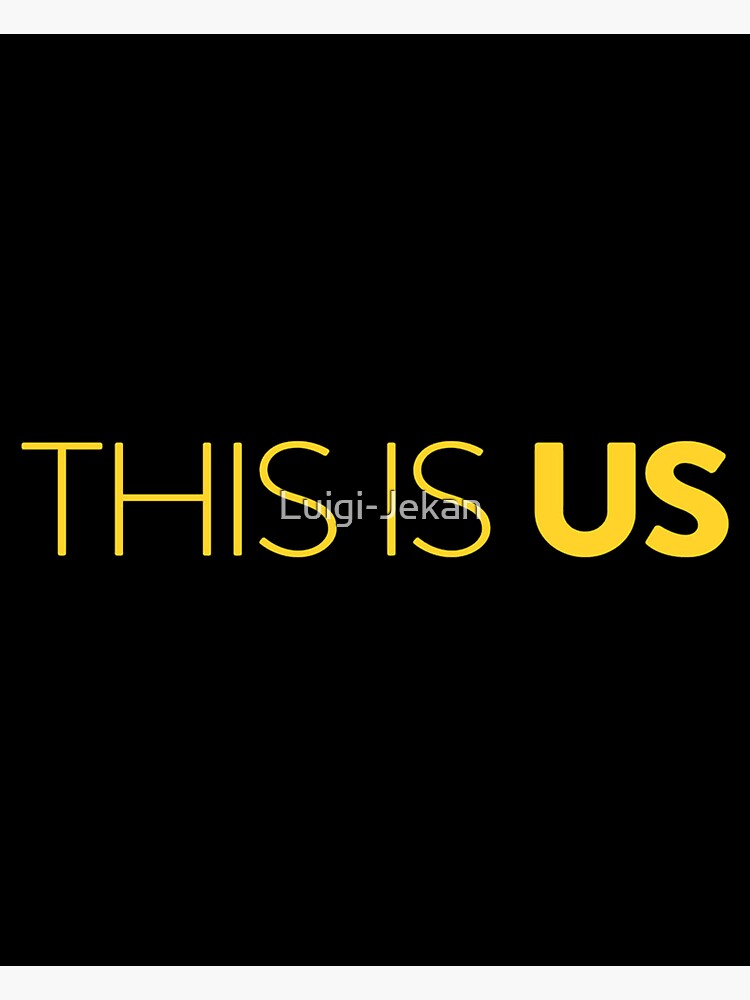 "This is US" Sticker by Luigi-Jekan | Redbubble