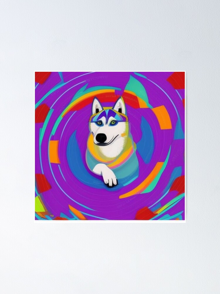 "Abstract Husky. Art Deco Husky. Husky mamma. Husky mommy.Husky mammy ...