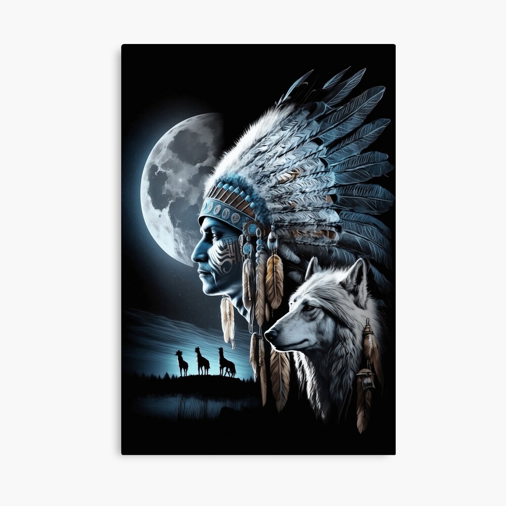 Native American Wolf Moon Native American Wolf Moon Eagle – Native