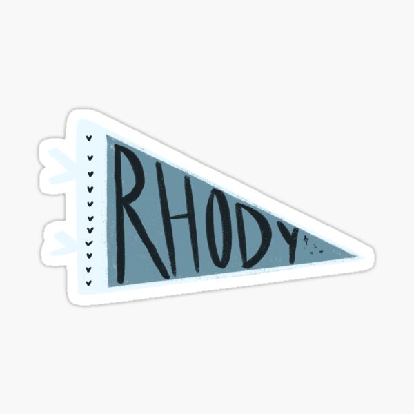 "Rhody banner" Sticker for Sale by anigomez | Redbubble